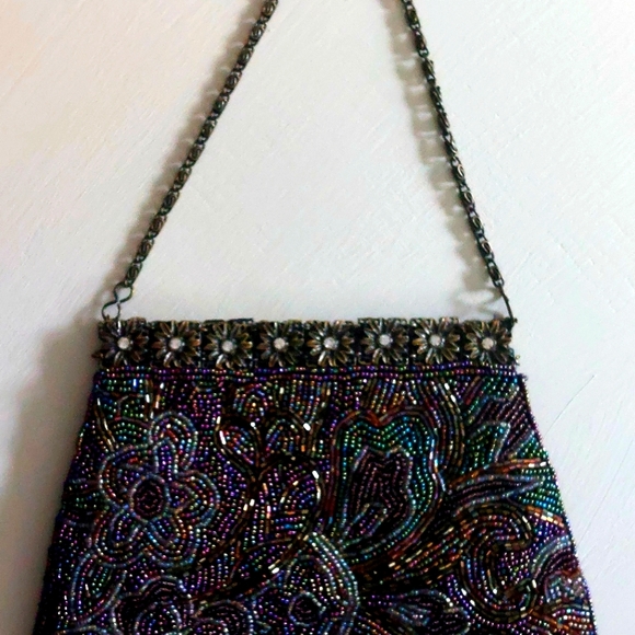Menbur | Bags | Vintage Menbur Multicolored Beaded Evening Bag | Poshmark